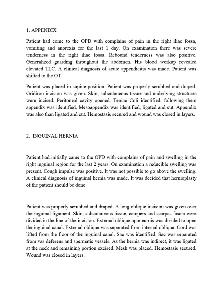 OT Notes | Download Free PDF | Abdomen | Peritoneum