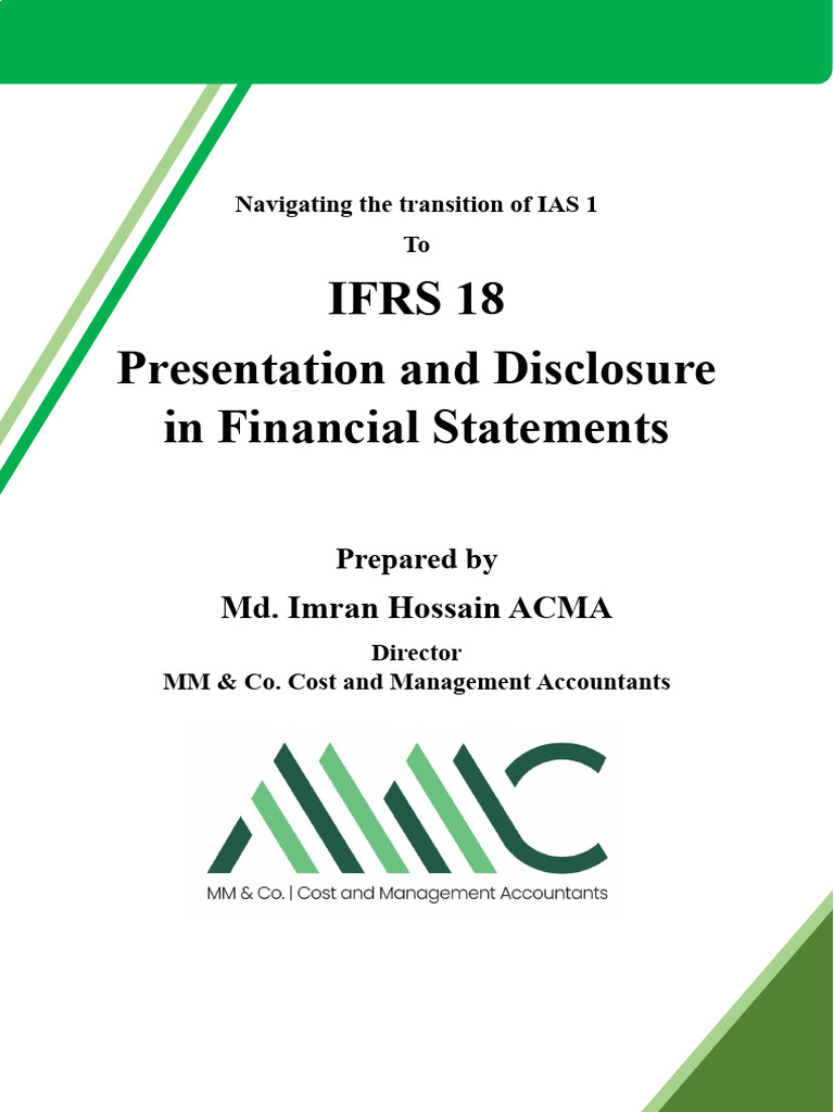 Handbook of IFRS 18 | Download Free PDF | International Financial Reporting Standards | Expense