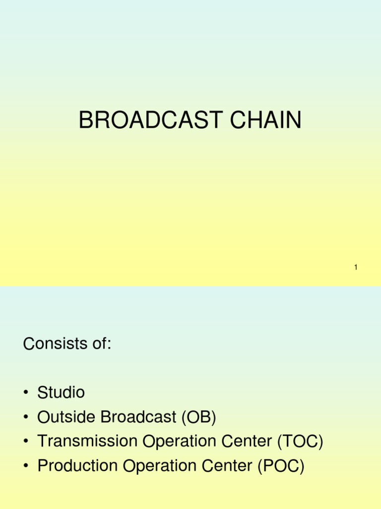 Broadcast Chain Overview and Components | PDF | Transmitter | Amplifier