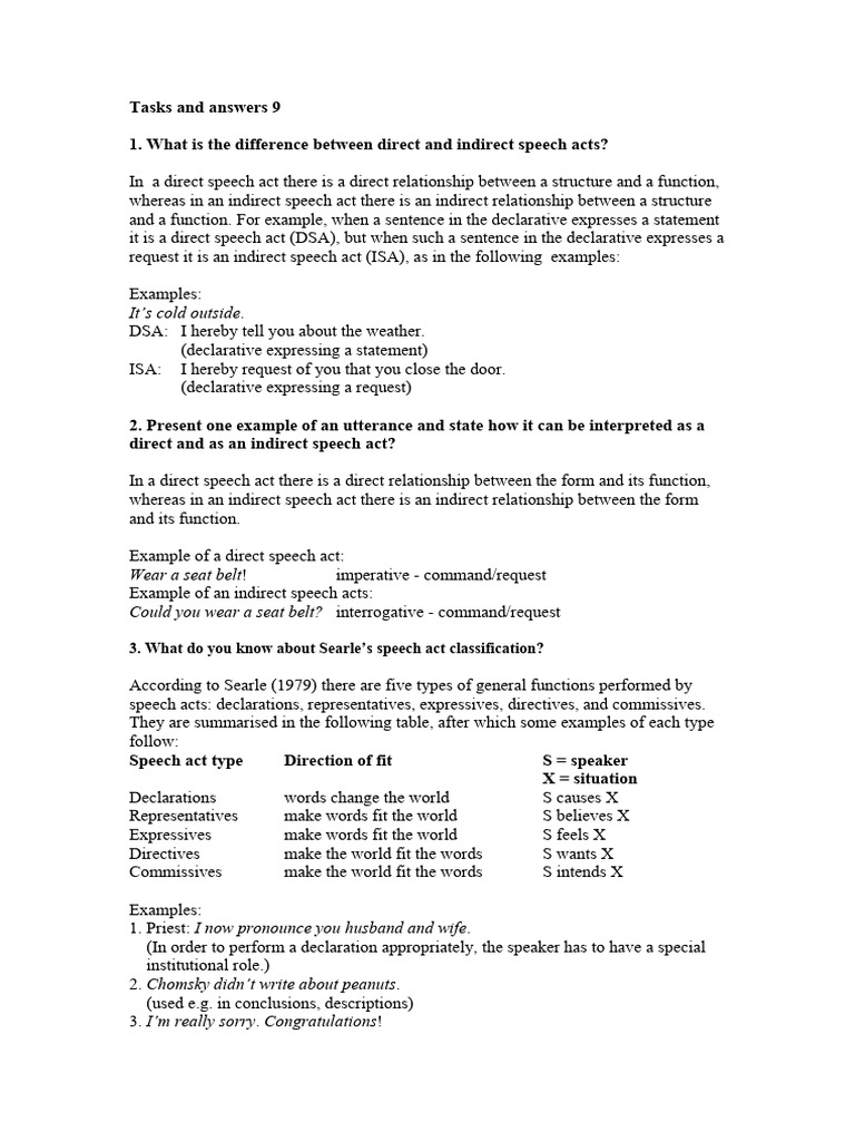 Questions_and_answers_9 | PDF | Sentence (Linguistics) | Semiotics