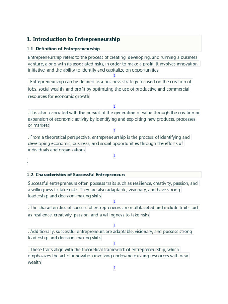 Intro To Entrep | PDF | Entrepreneurship | Swot Analysis