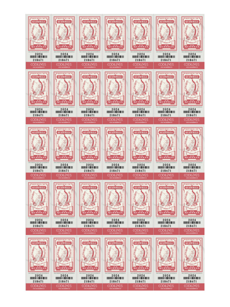 Timbres Fiscales y Notariales 2024 | PDF