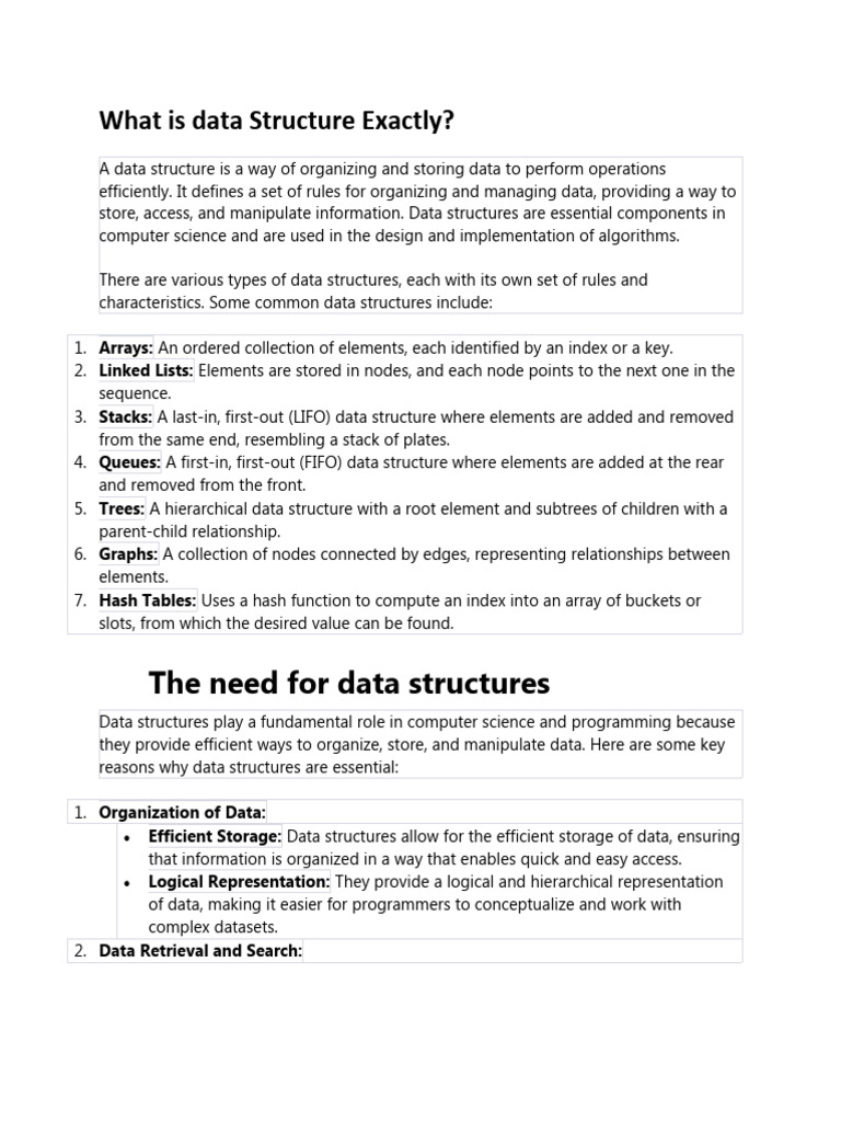 What Is Data Structure Exactly 999 | PDF | Control Flow | Function ...