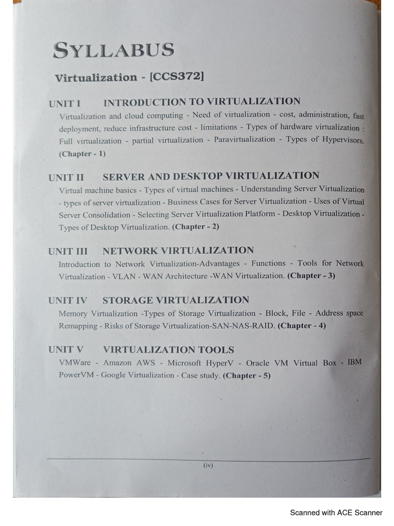 Virtualization (CCS372) - Technical Book-Unit-1 To 5 | PDF | Home & Garden