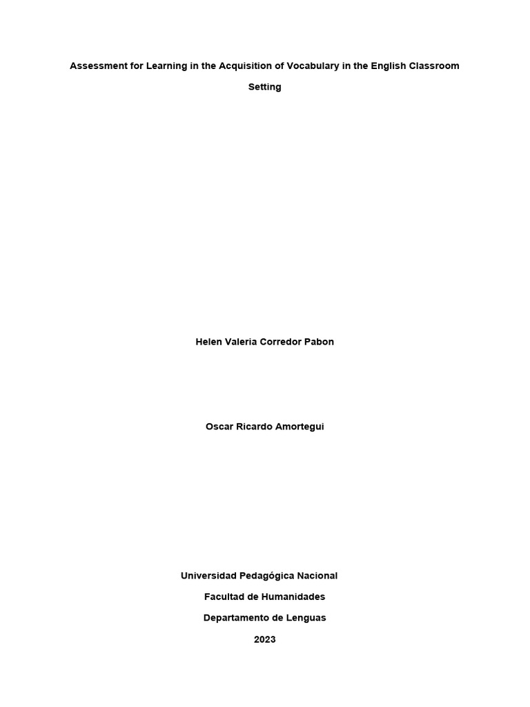 Research Proposal Learning Strategies English | PDF | Educational ...
