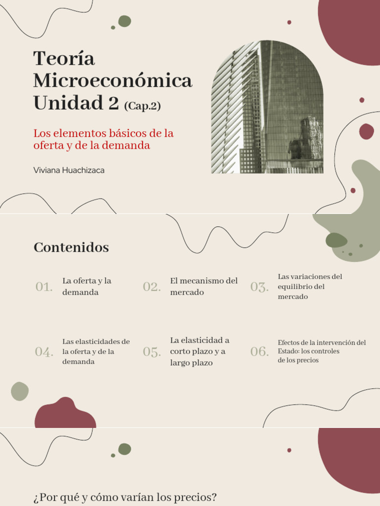 Teoria Micro - Unidad 2 (Cap2) | PDF | Oferta (economía) | Oferta y demanda