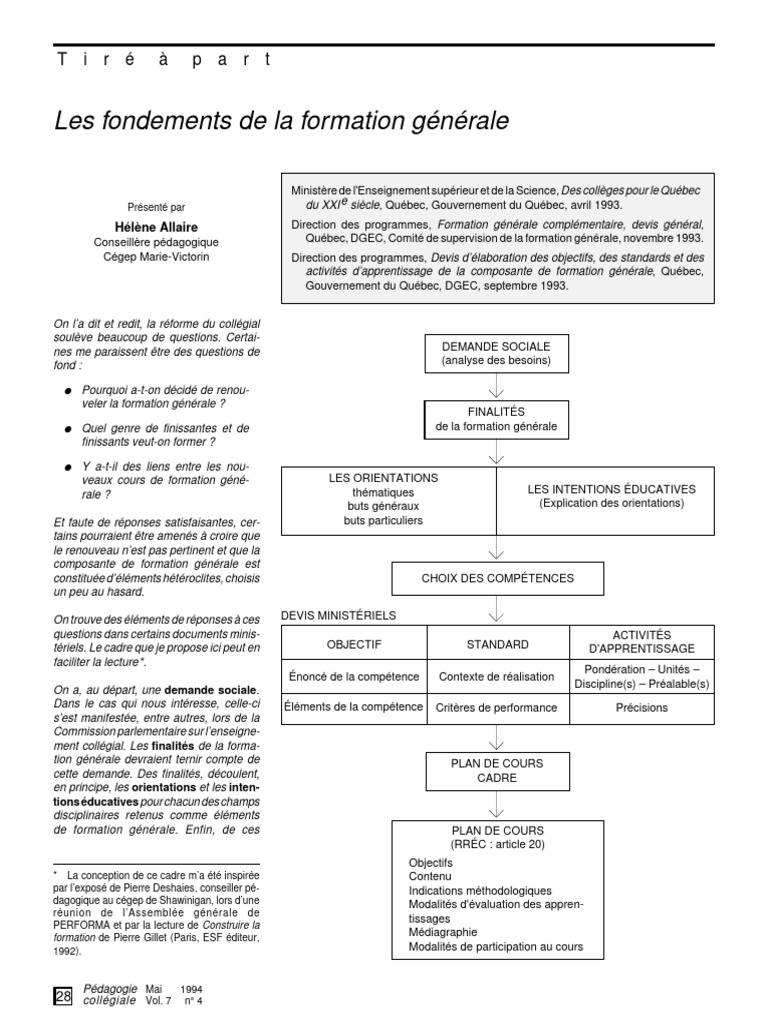 Réforme de la formation générale au Québec | PDF | Science | Argumentation