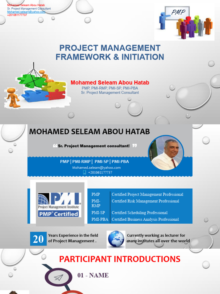 Project Mnagement Framework & Initiation | PDF | Agile Software ...