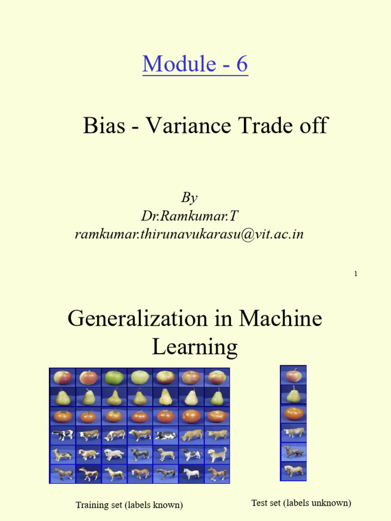 15-The Bias - Variance - Trade-Off-08-04-2024 | Download Free PDF ...
