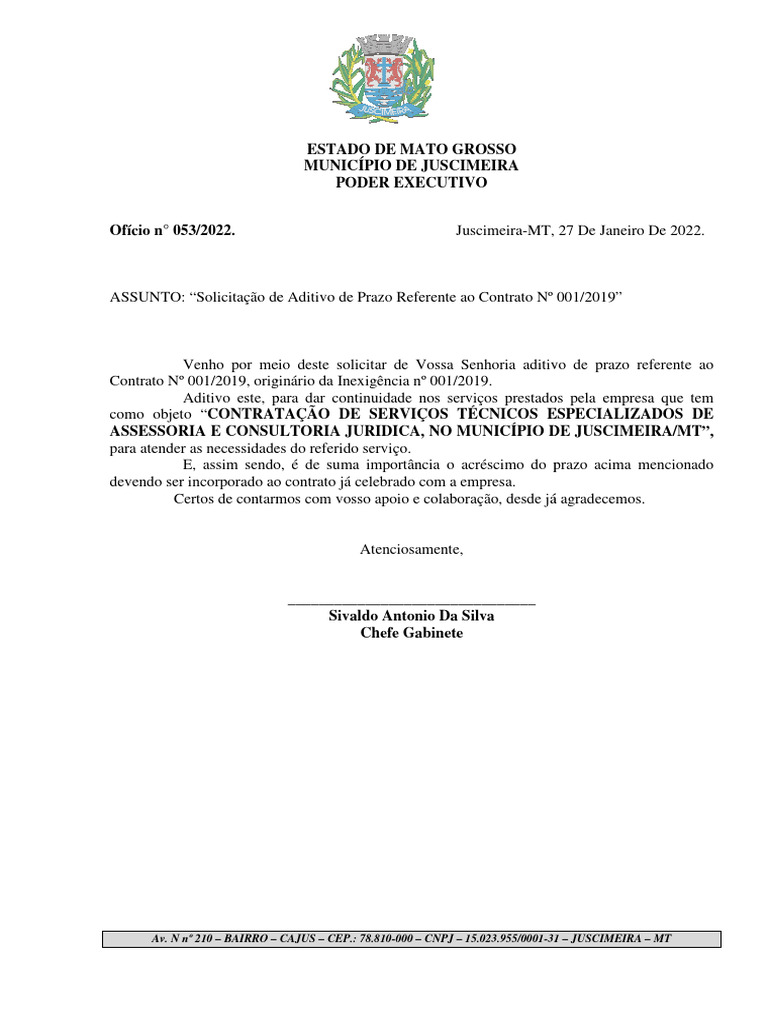 modelo de aditivo de contrato | PDF modelo de aditivo de contrato | PDF