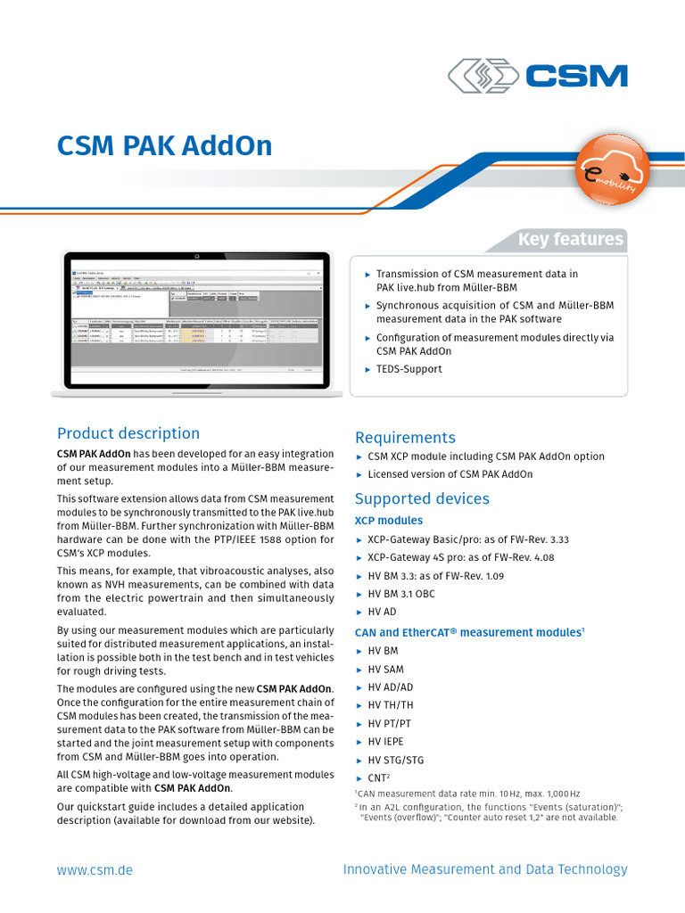 CSM_PAK_AddOn_DS_0103_EN | PDF | Software | Information Technology