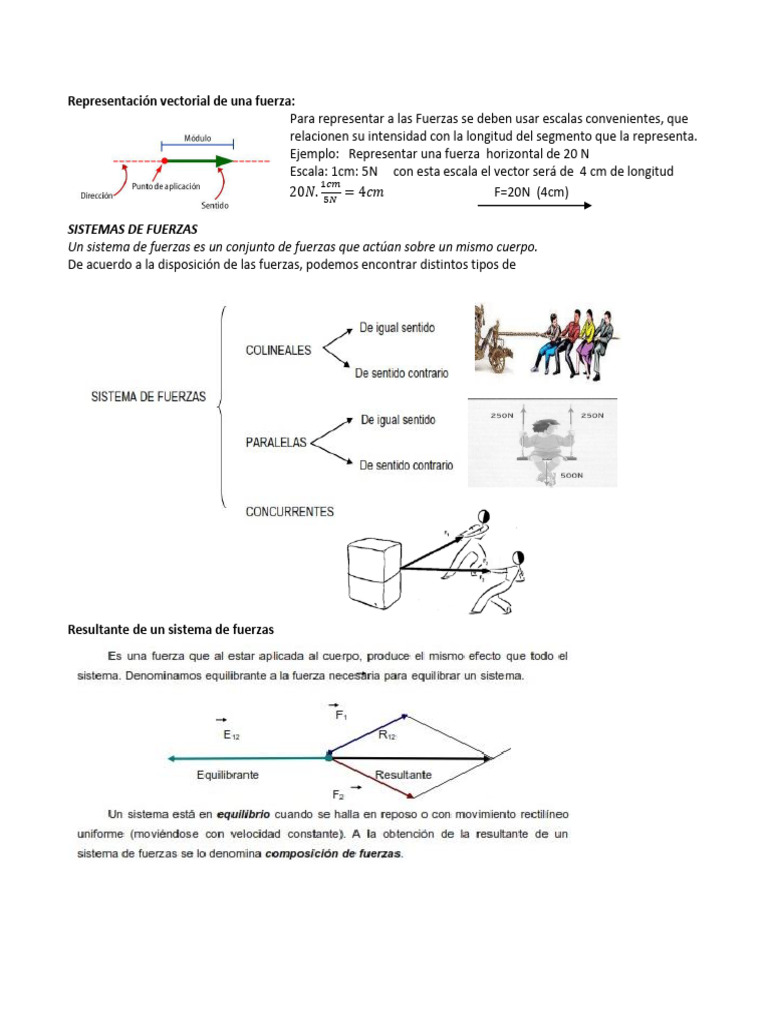 Sistema Fuerzas Teoria | PDF | Vector Euclidiano | Geometría