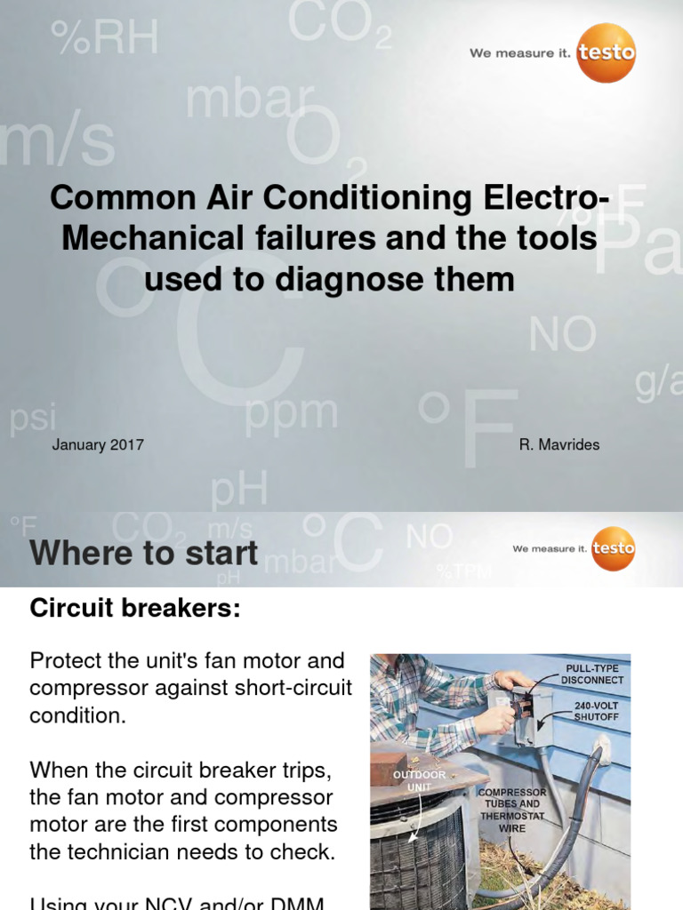 AC Repair: Diagnosing Failures | PDF | Thermostat | Capacitor