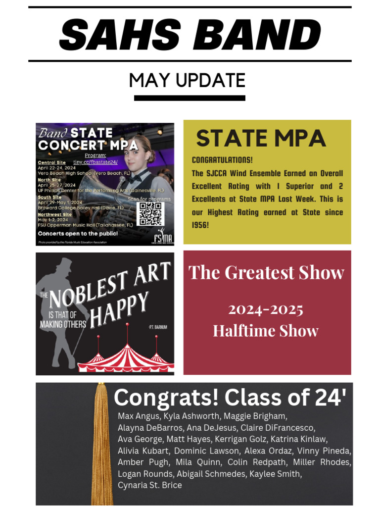 Sahs Band May 2024 | Download Free PDF | Music Technology | Musical ...