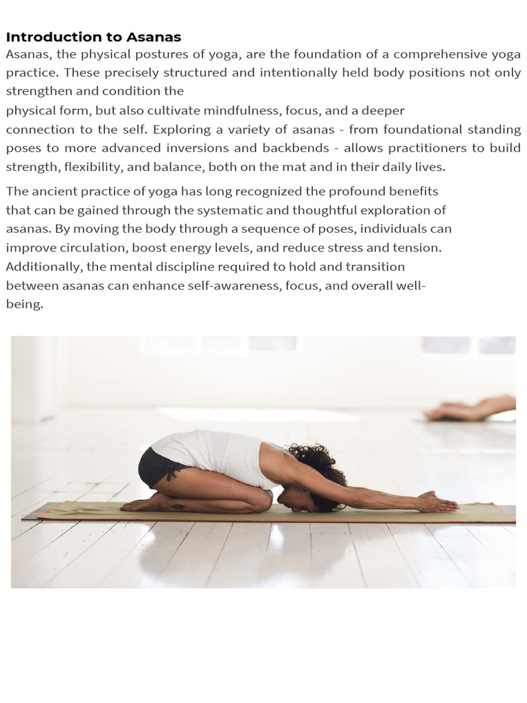 Introduction-to-Asanas - PDF 20240507 125540 0000 | PDF | Asana | Yoga