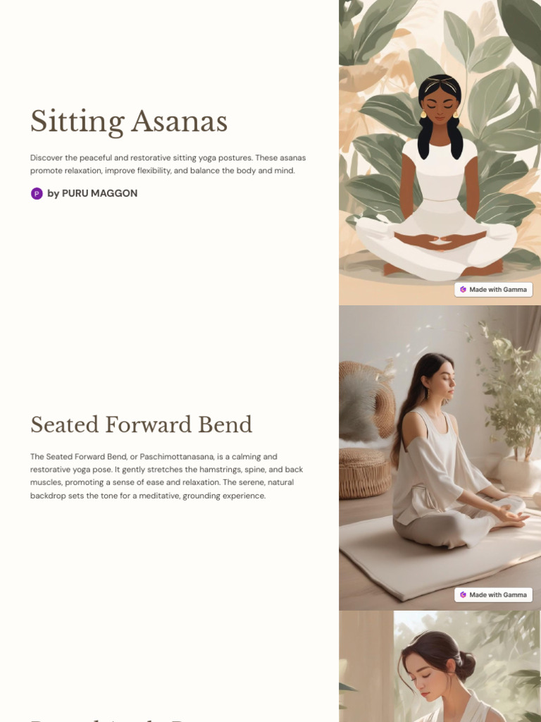 Sitting Asanas | Download Free PDF | Asana | Yoga