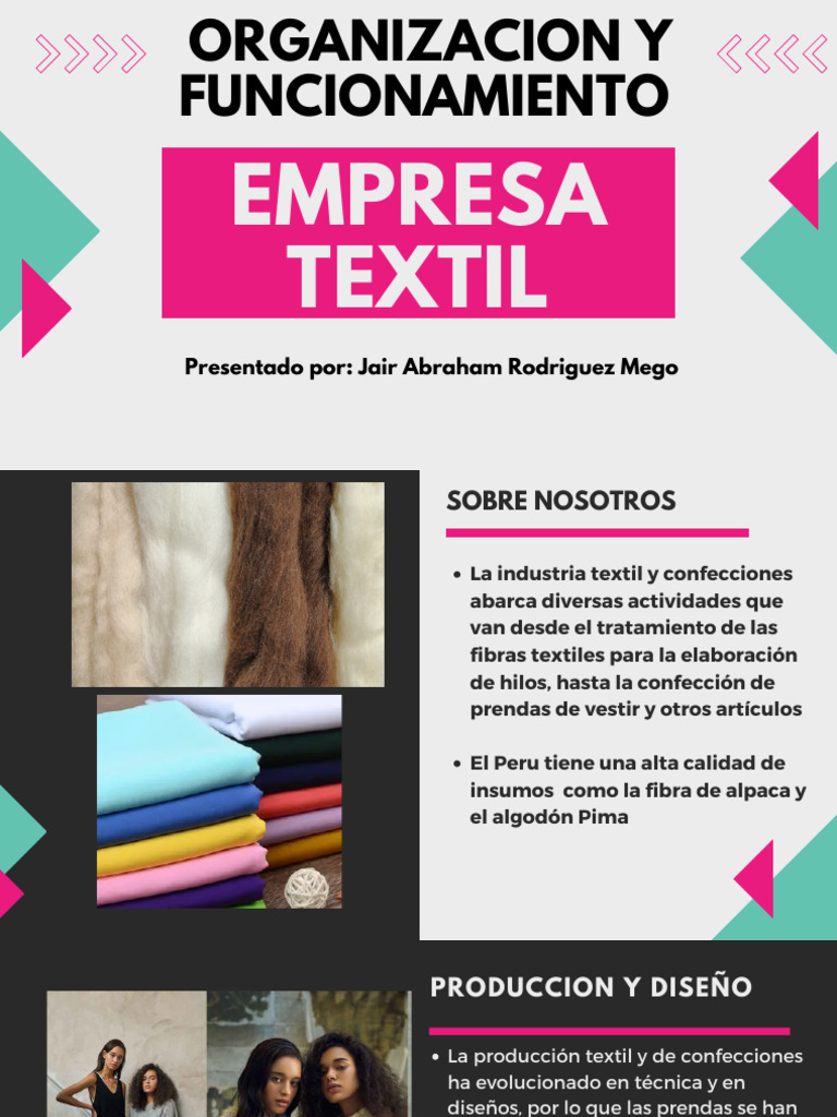 Organigrama de Una Empresa Textil | PDF | Business | Industria textil