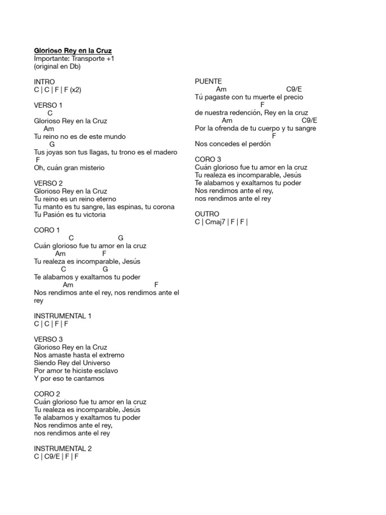 Glorioso Rey en La Cruz Athenas | PDF