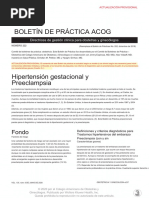 Preeclampsia. ACOG 2020 | PDF | Hipertensión | El embarazo
