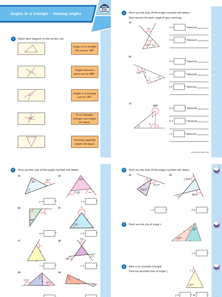 Triangle Angle Calculation Guide | PDF | Triangle | Geometric Shapes