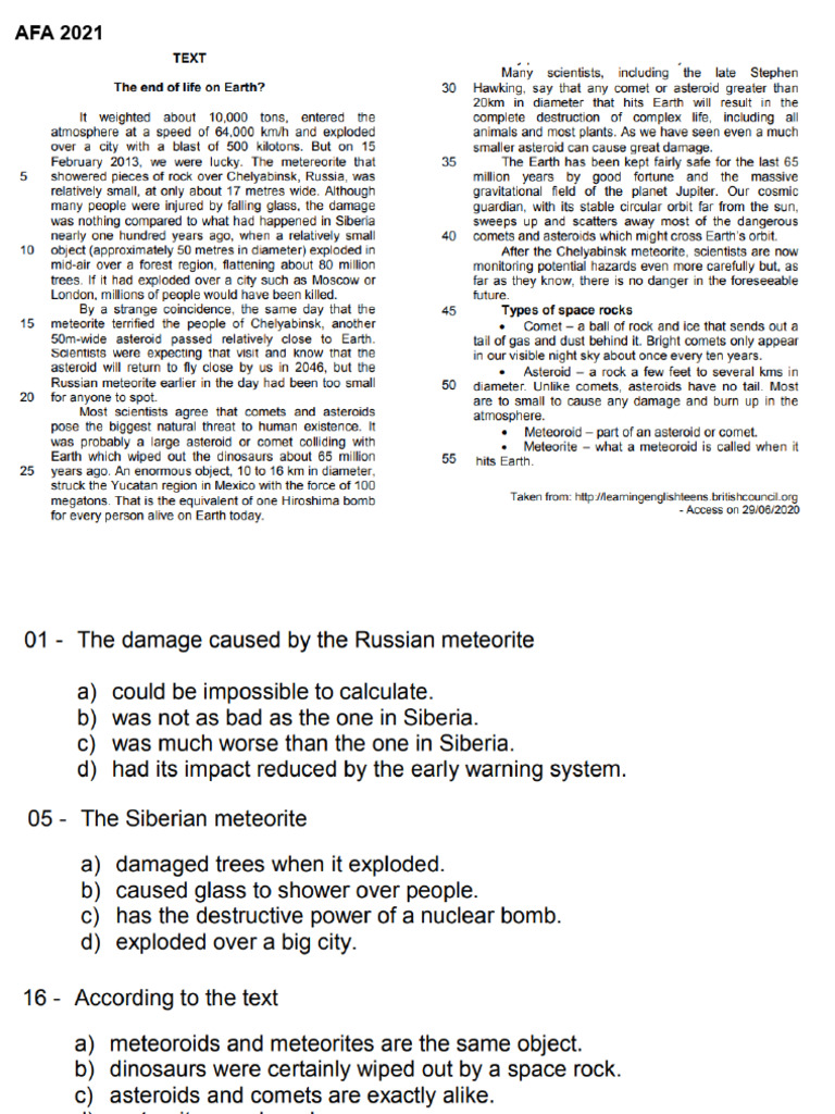 Reading Comprehension Activities | PDF | Artificial Intelligence | Intelligence (AI) & Semantics