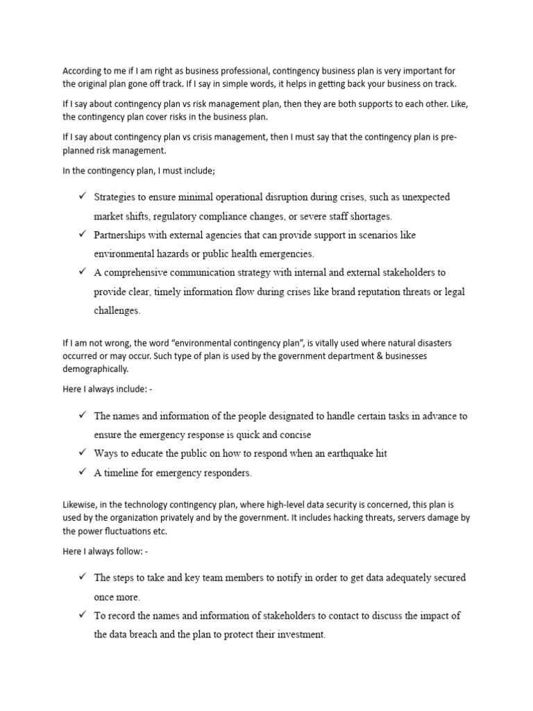 Essential Guide to Contingency Planning | PDF | Risk | Safety