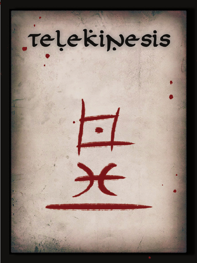 SotDL - Spell Cards - Telekinesis | PDF
