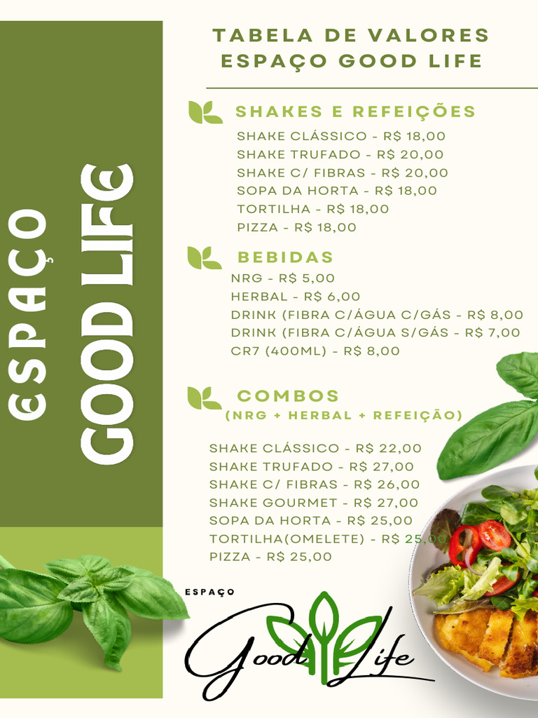 Menu Cardápio Restaurante Minimalista Branco (2) | PDF