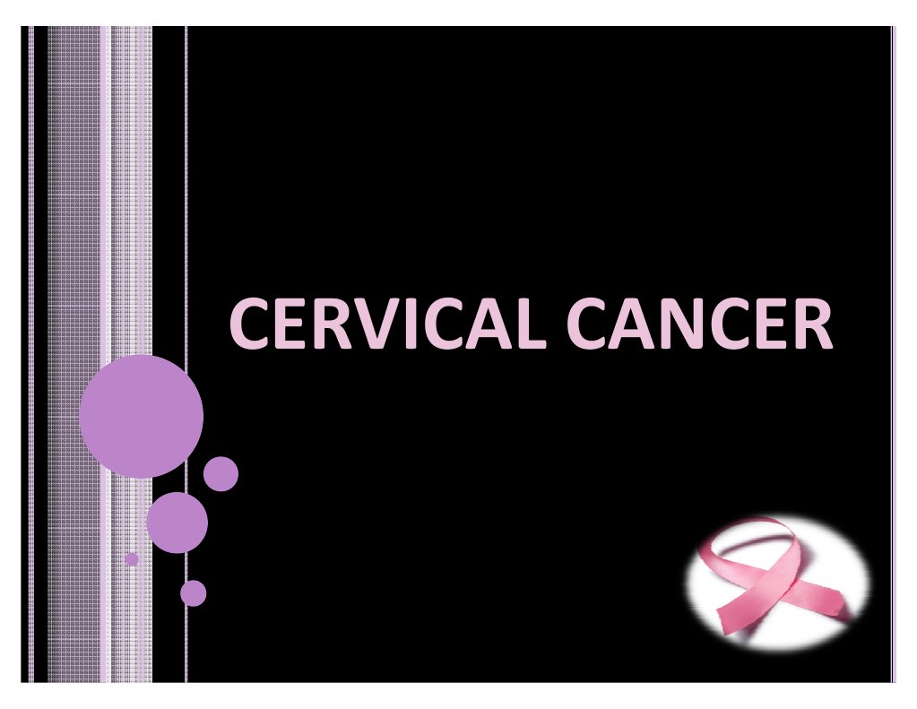 Free Cervical Cancer PPT Download | PDF