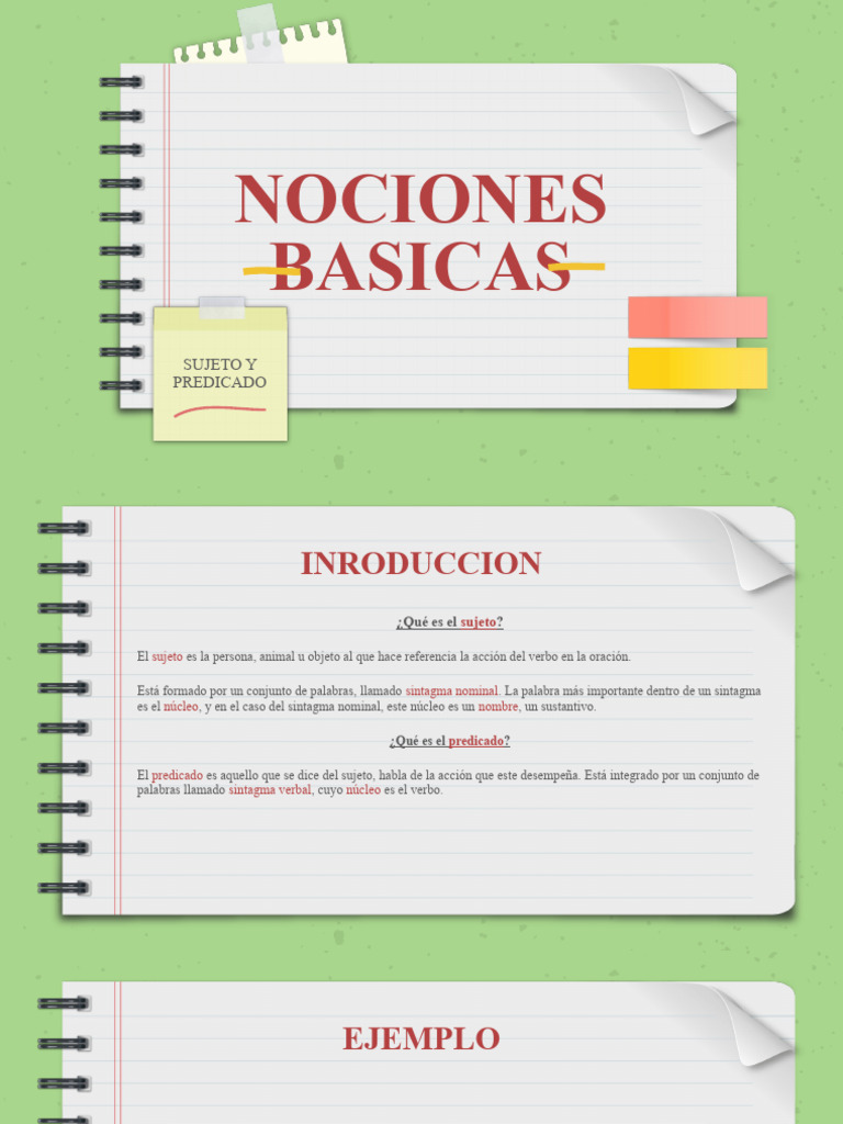 Nociones Basicas ASO | Descargar gratis PDF | Asunto (gramática) | Predicado (Gramática)