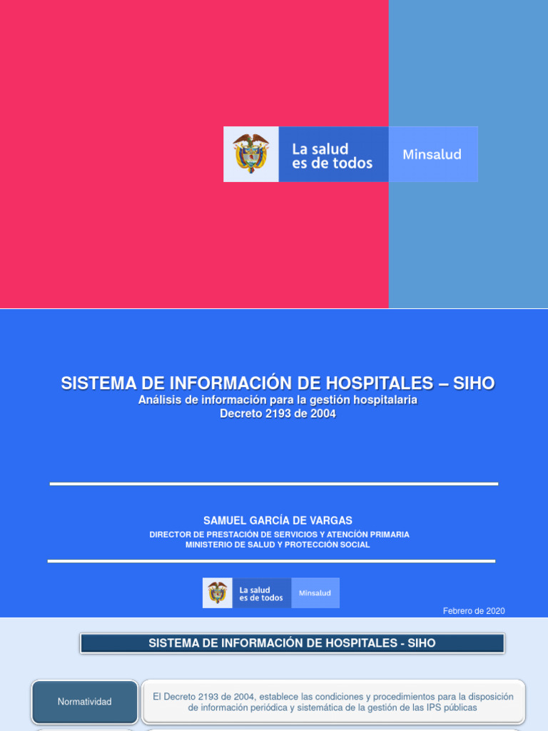 Samuel Garcia de Vargas Interpretacion de La Informacion Del Decreto 2193 de 2004 SIHO ...