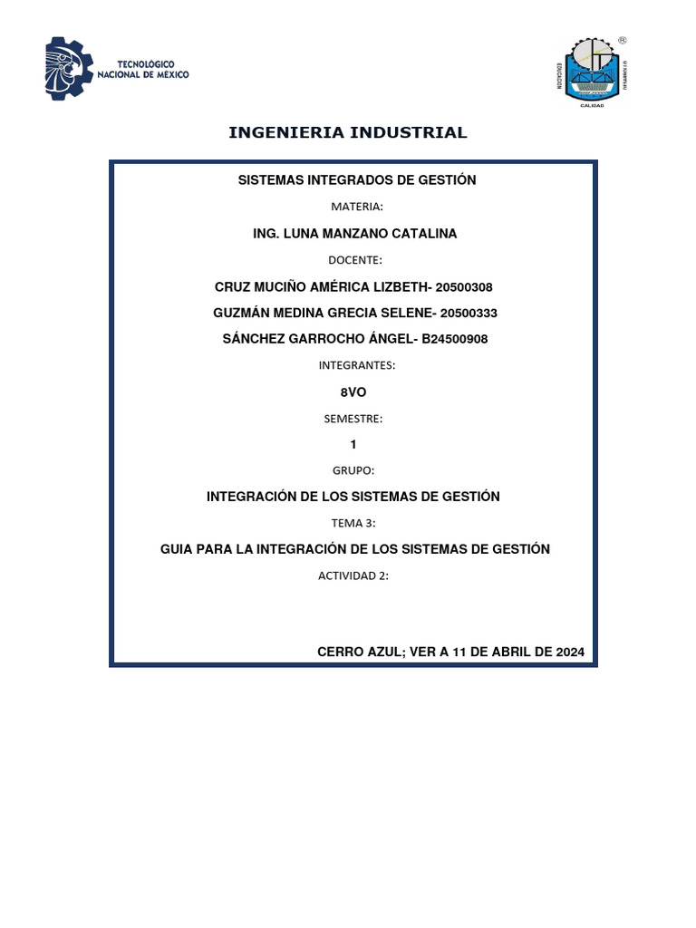 ACT 2_T3_SISTEMAS INTEGRADOS DE GESTION | PDF