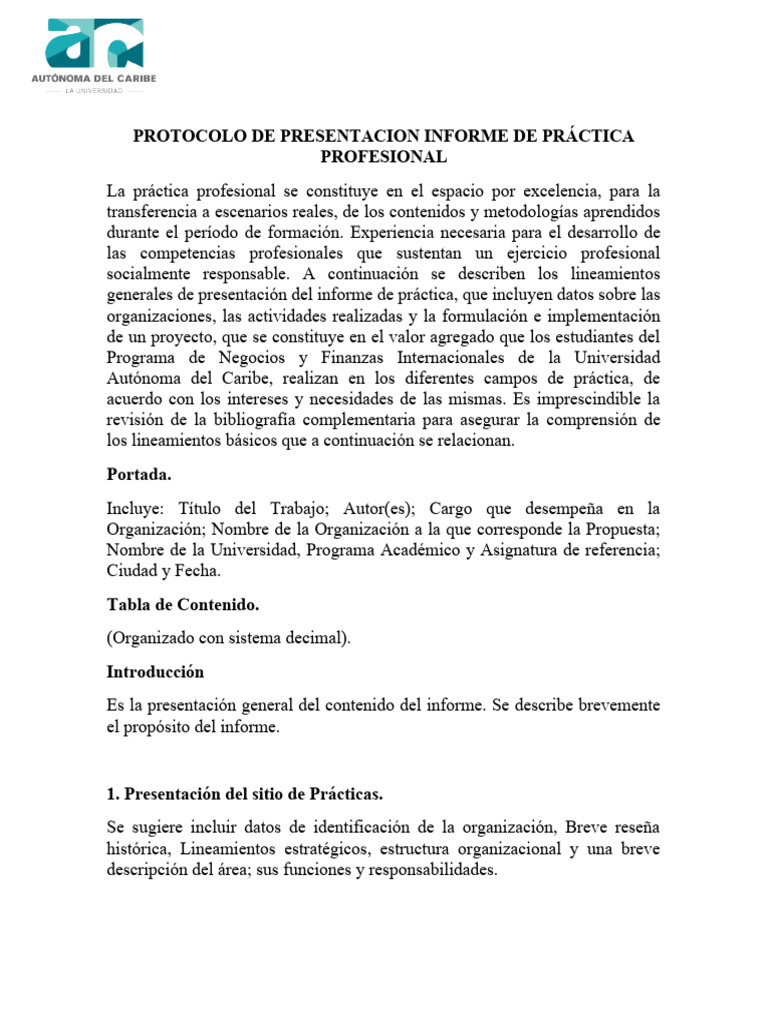 PROYECTO DE PRÁCTICA PROFESIONAL (1) | PDF