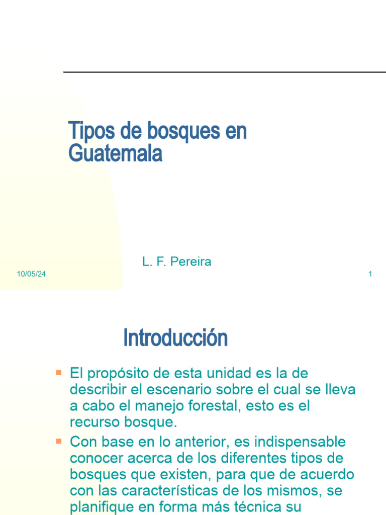 Charla 2 Tipos de Bosque | PDF | Zona tropical | Los bosques