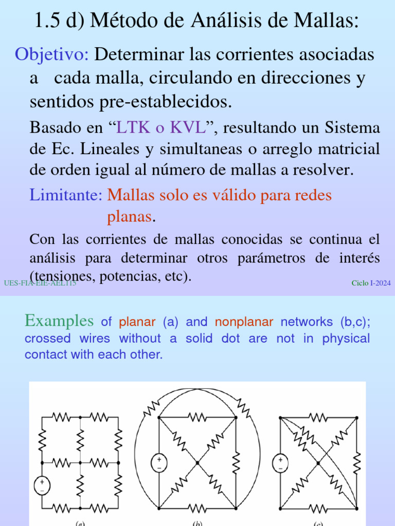 Analisis de Mallas | PDF | Red eléctrica | Circuitos electricos