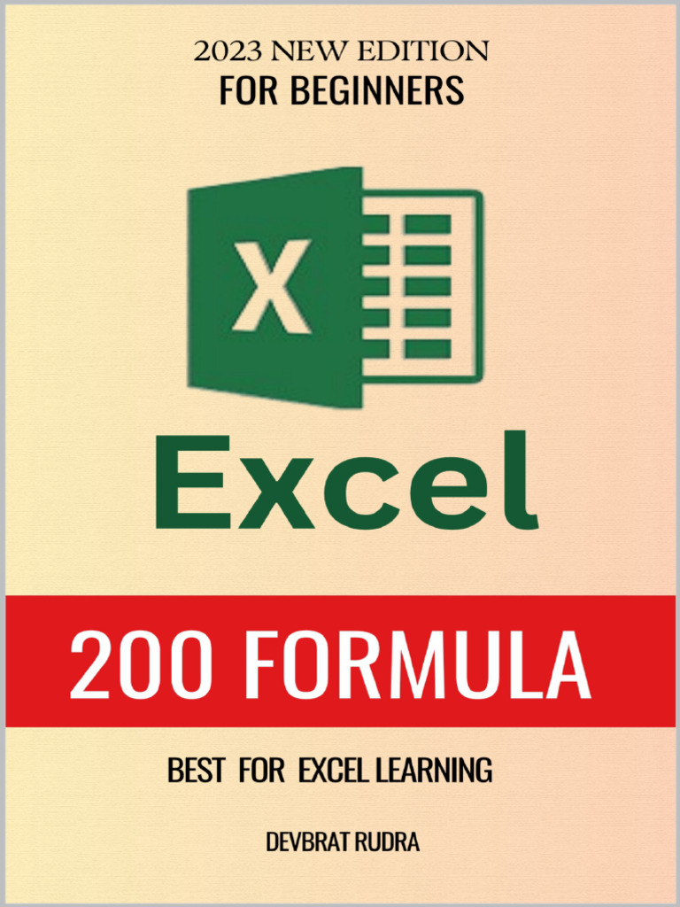 Rudra - Devbrat 200 Excel Formula List by Devbrat Rudra - Learn Excel ...