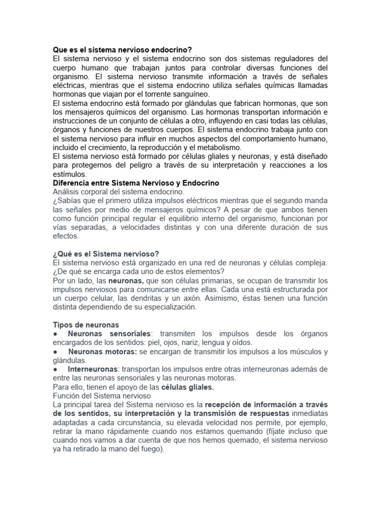 Samuel Endocrino | PDF | Sistema endocrino | Sistema nervioso