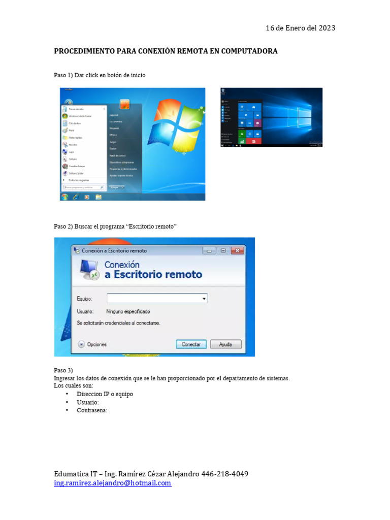 Manual de Conexion Remota | PDF