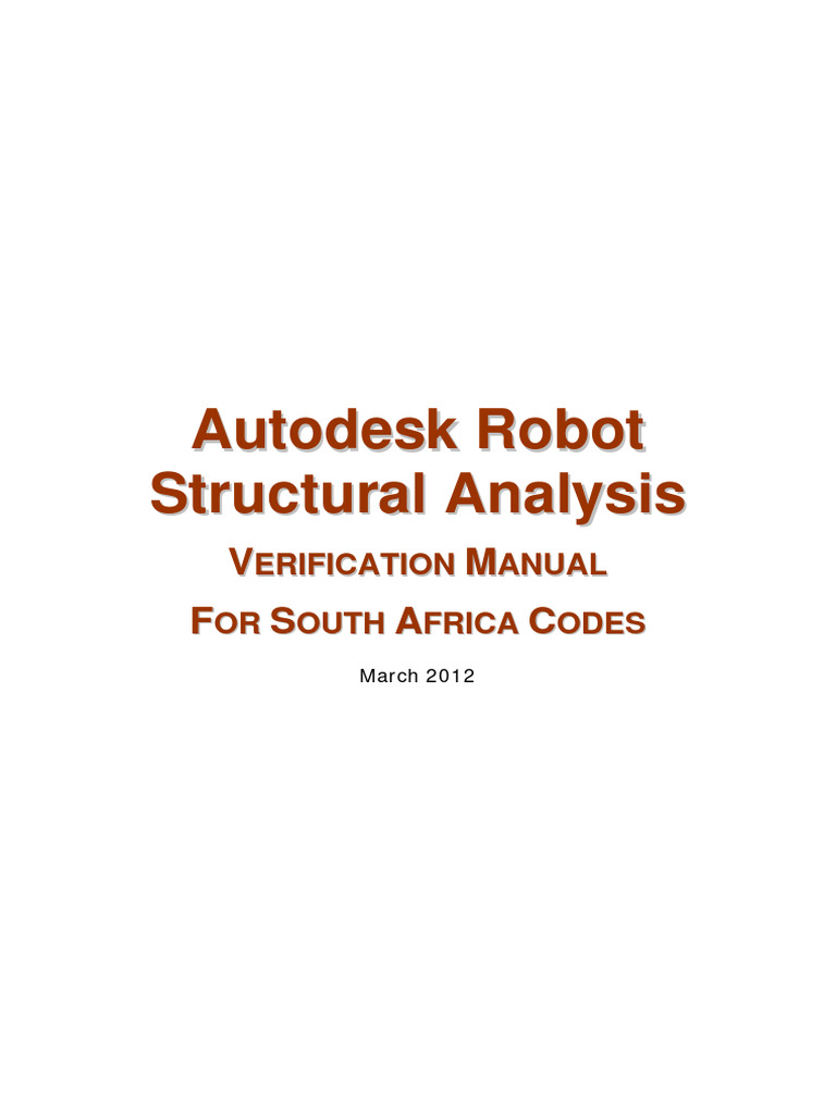 Verification Manual South Africa Codes | PDF | Structural Analysis ...
