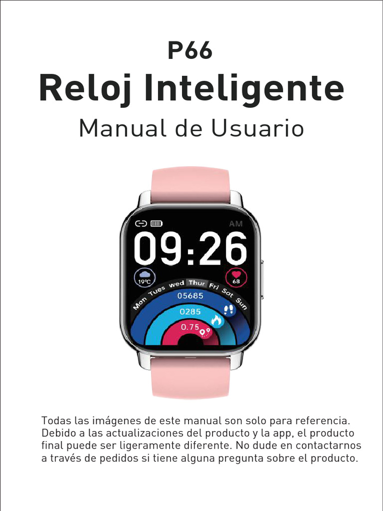 P66 Reloj Inteligente. Manual de Usuario | PDF | Aplicación movil ...