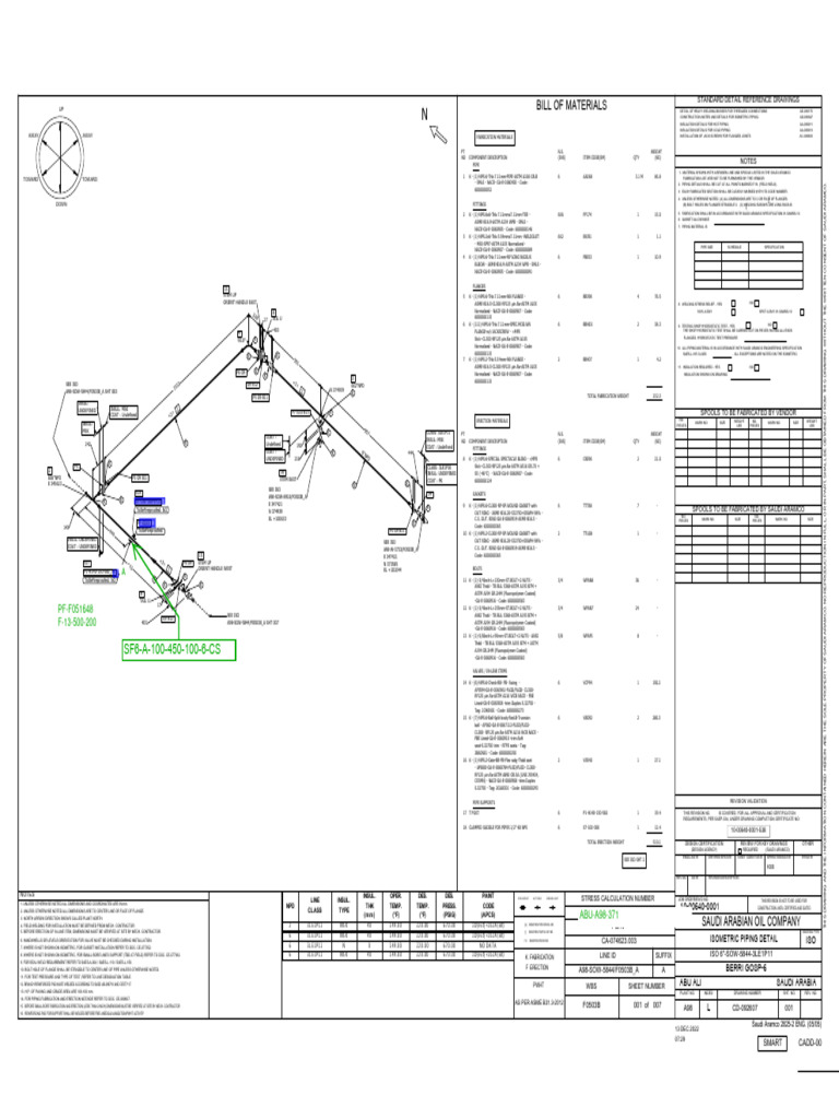 Saudi Aramco Piping Isometric Drawing | PDF | Pipe (Fluid Conveyance ...