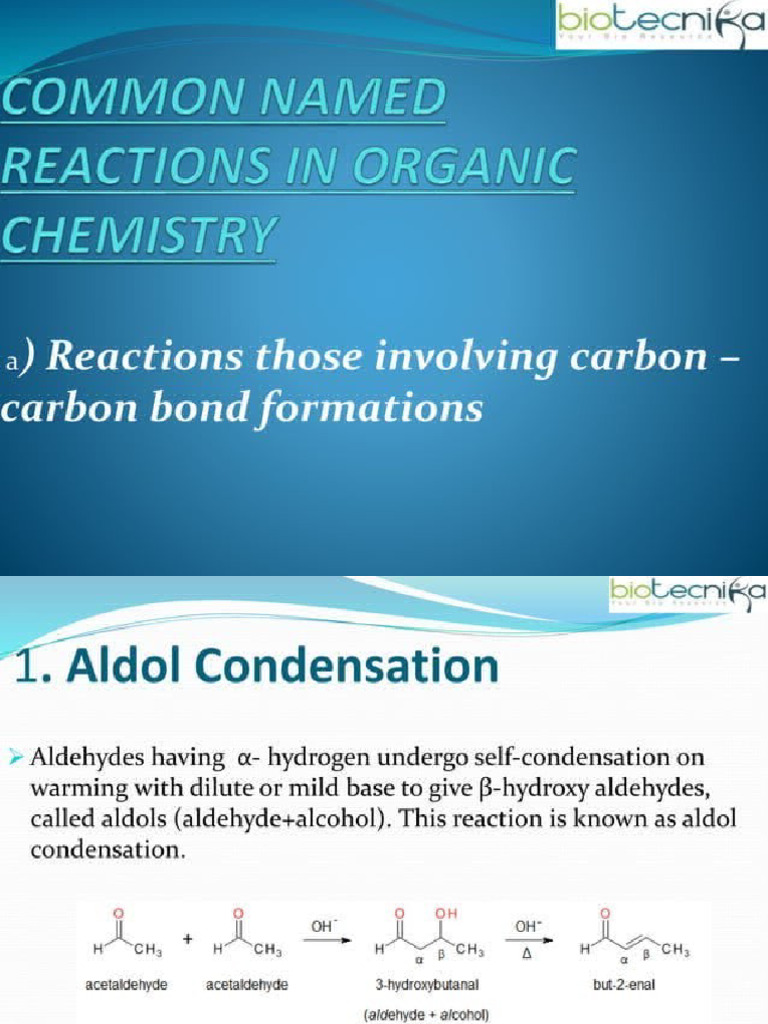Common Name Reaction | PDF