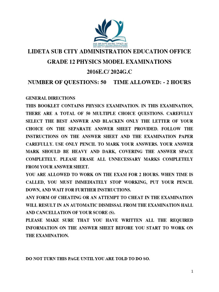 Physics g12 Model | PDF | Waves | Magnetic Field