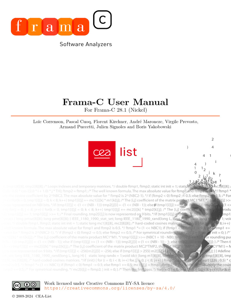 Frama C User Manual | PDF | Command Line Interface | Software Bug
