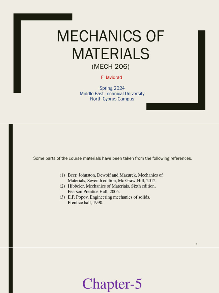 Chapter 5 | PDF | Bending | Beam (Structure)