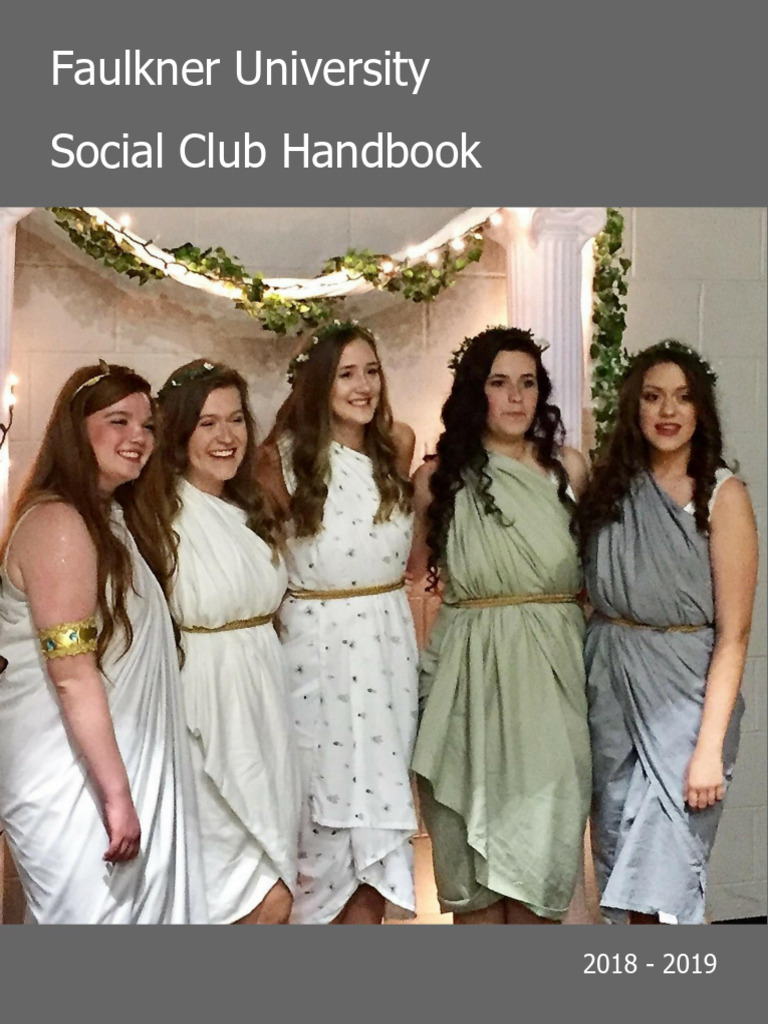 Faulkner University Social Club Handbook | PDF | Social Media | Popular ...