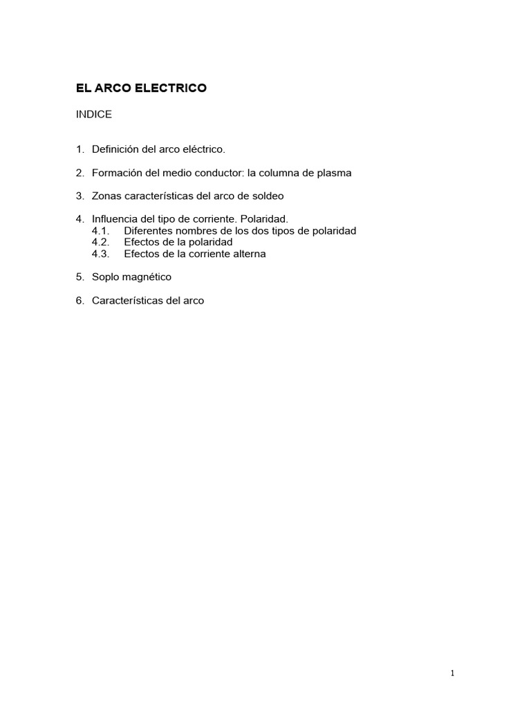 TEMA 4 - El Arco Eléctrico | PDF | Electrón | Ánodo