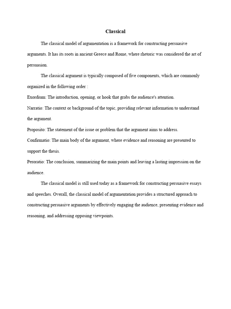 Argumentation Models Explained | PDF | Argument | Persuasion