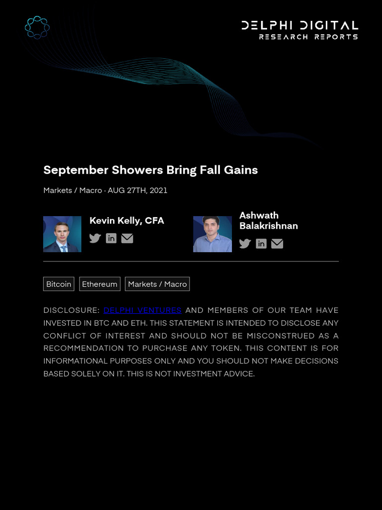 September Showers Bring Fall Gains | PDF | Cryptocurrency | Bitcoin