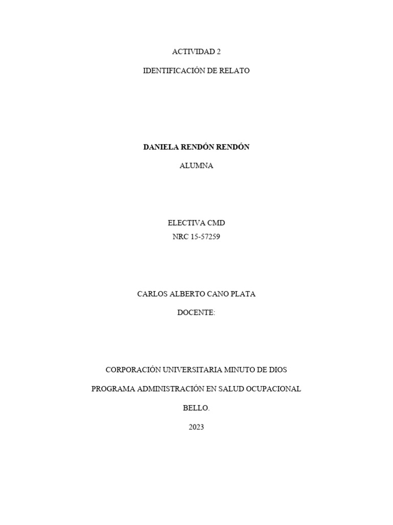 Actividad 2 - Electiva CMD - NRC 15-57259 | PDF | Colombia